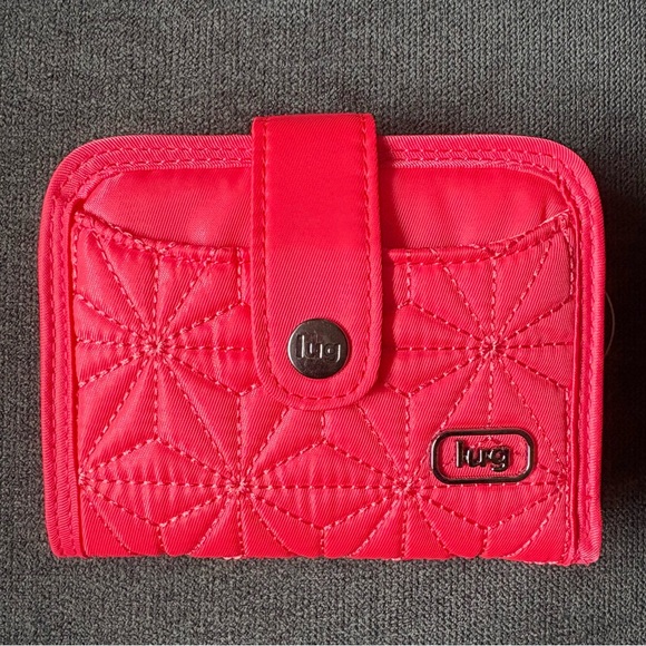 lug | Bags | Lug Minuet Legacy Collection Rfid Compact Wallet Coral Red ...